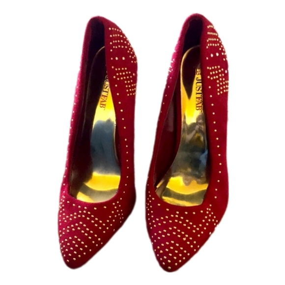 JustFab | Shoes | Just Fab Red Pumps | Poshmark